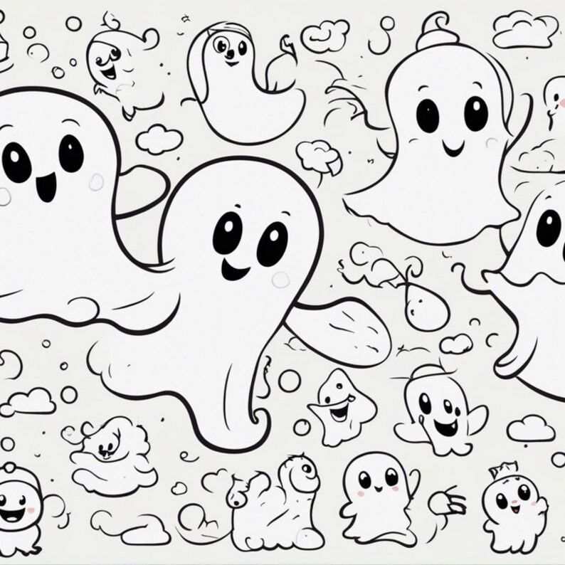 Spooktacular Halloween Coloring Pages for All Ages Digital Download ...