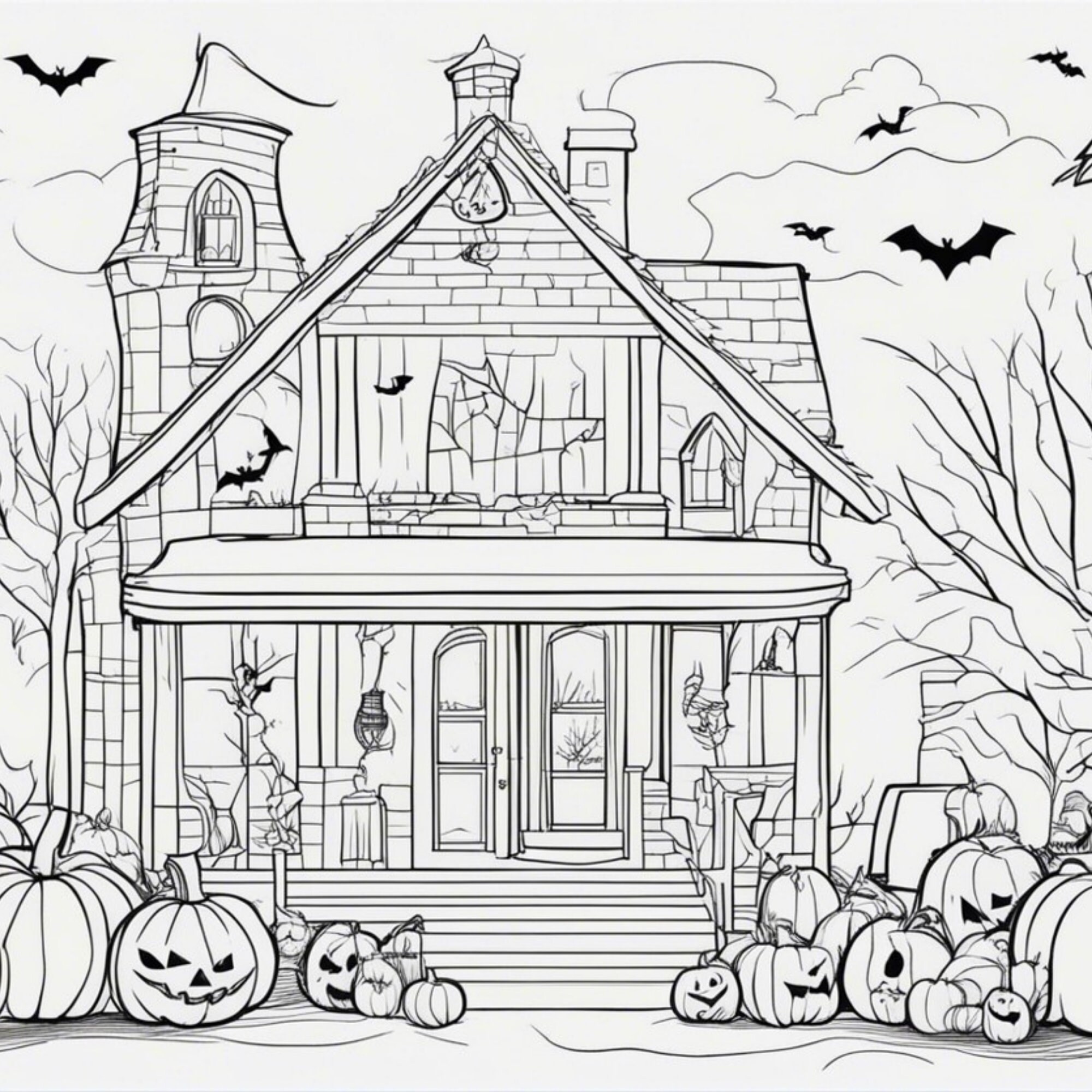 Spooktacular Halloween Coloring Pages for All Ages Digital Download ...