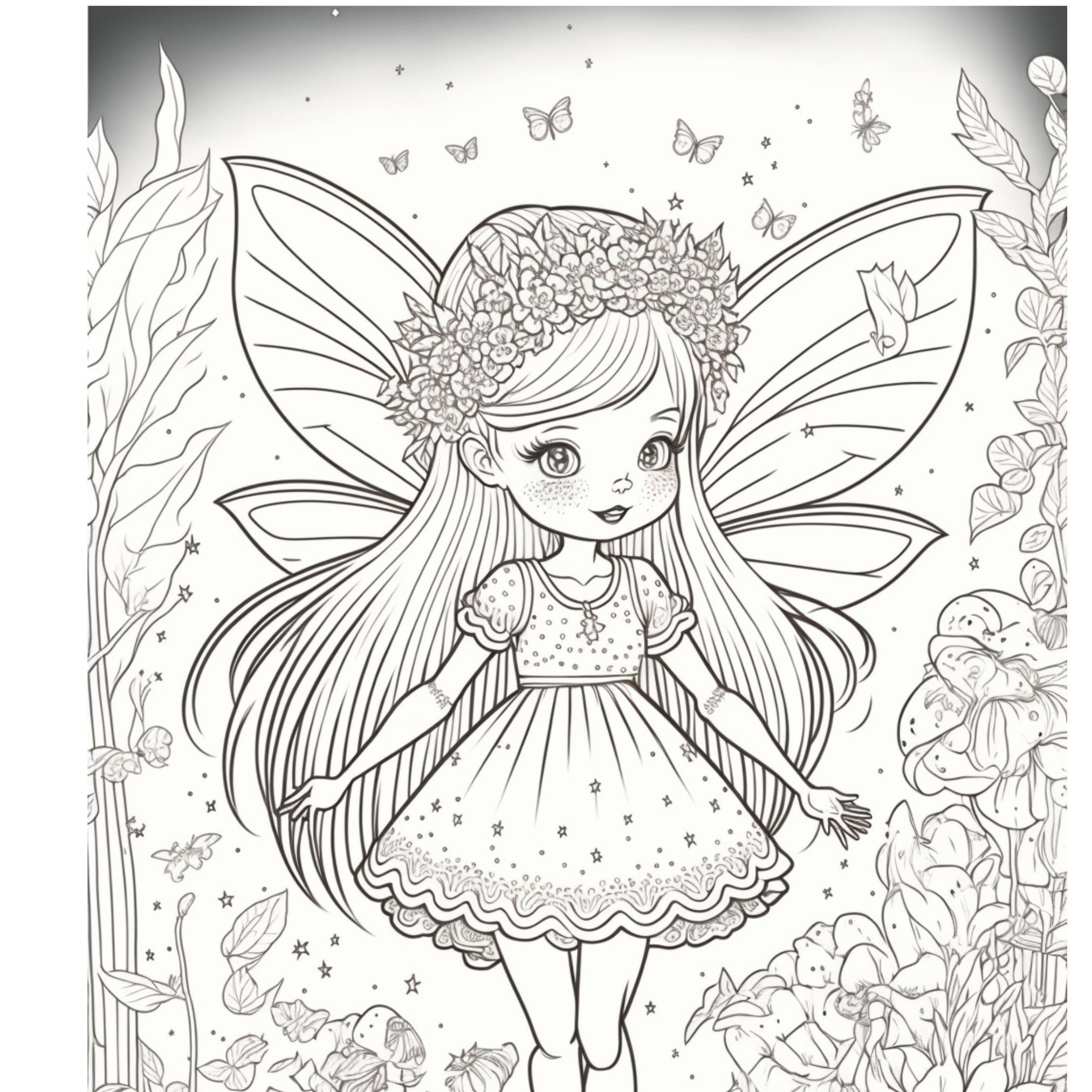 Thumbelina Fairy 14 Printable Coloring Sheets Instant Download Fantasy ...