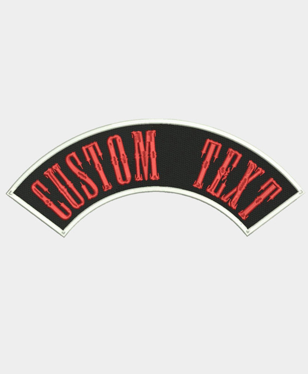 Custom Embroider Biker Top Rocker - Etsy