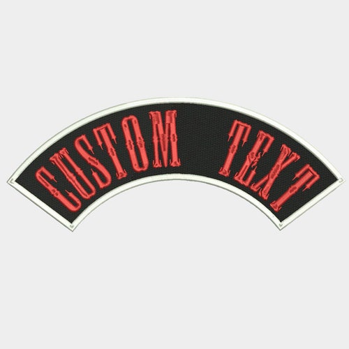 Custom Embroider Biker Top Rocker | Etsy