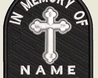 Custom Embroider Memorial Circle Biker Patch - Etsy