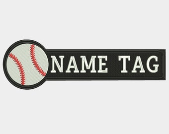 Baseball Name Tag - Etsy