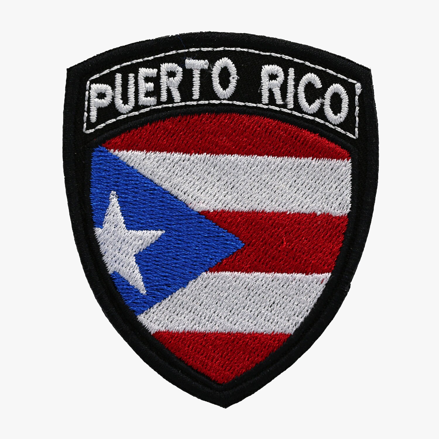 Puerto Rico Shield Embroidery Biker Patch | Etsy