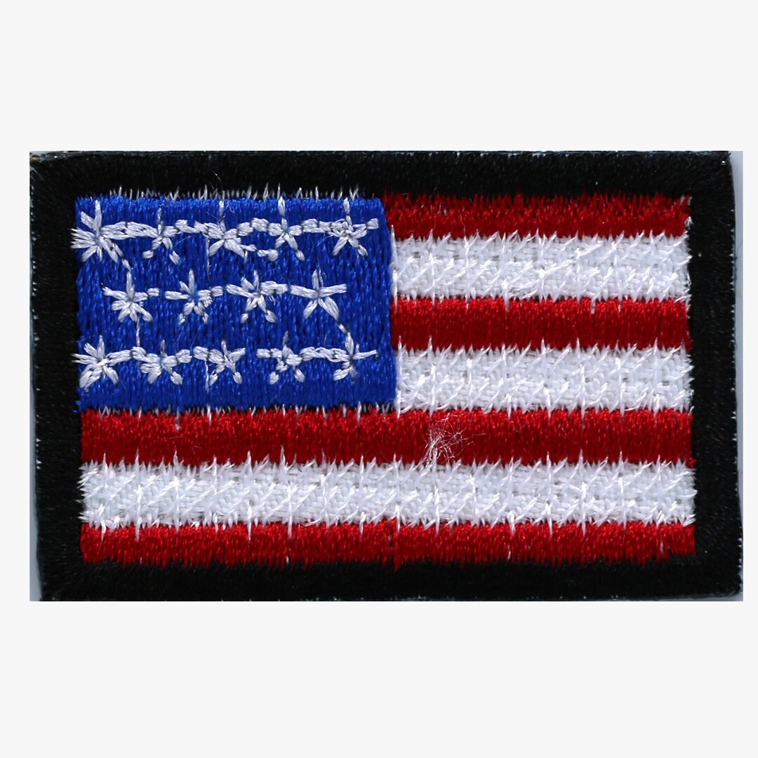 USA Mini Flag Embroidery Patch - Etsy