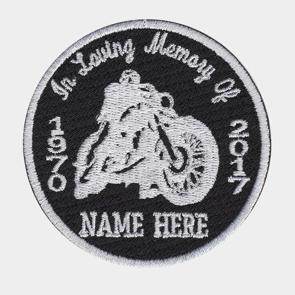 Biker Memorial Patch - Etsy