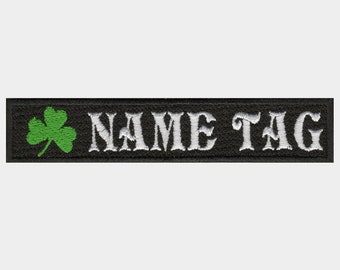 Custom Embroider Girl Skull Biker Name Tag | Etsy