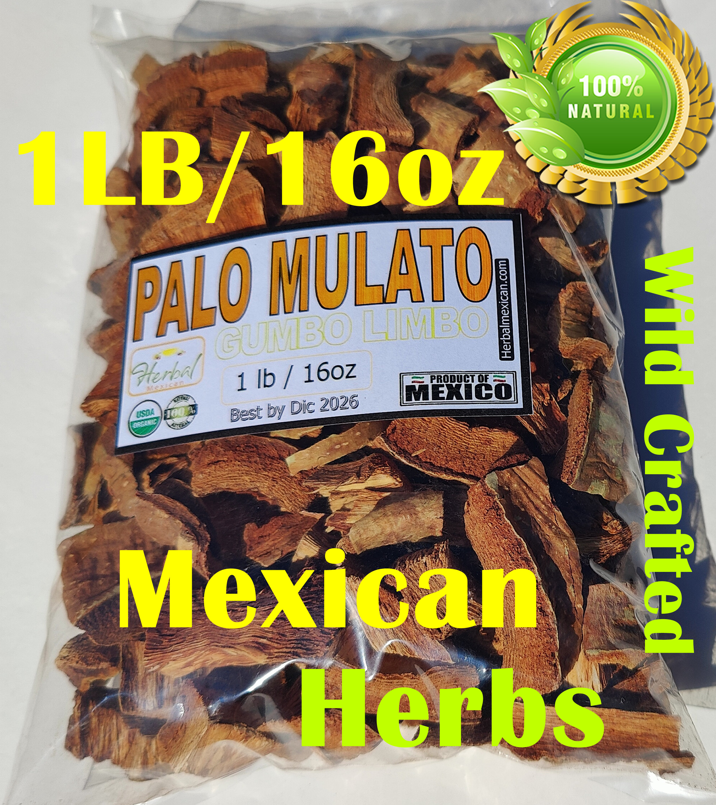 16oz Palo Mulato, Bursera Simaruba, Gumbo Limbo, Palo Jiote, Indio ...