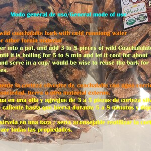 Cuachalalate Bark, Seca Palo, Cuachinala 16oz Organic Wild Mexican ...