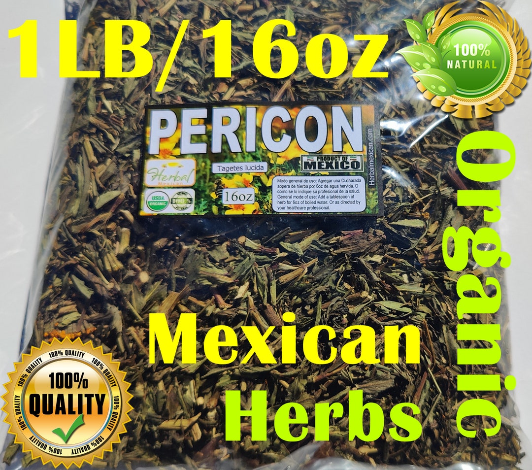 16 Oz Pericon Hierba/te, Pericón, Texas Tarragon, Flor De Pericon 1LB ...