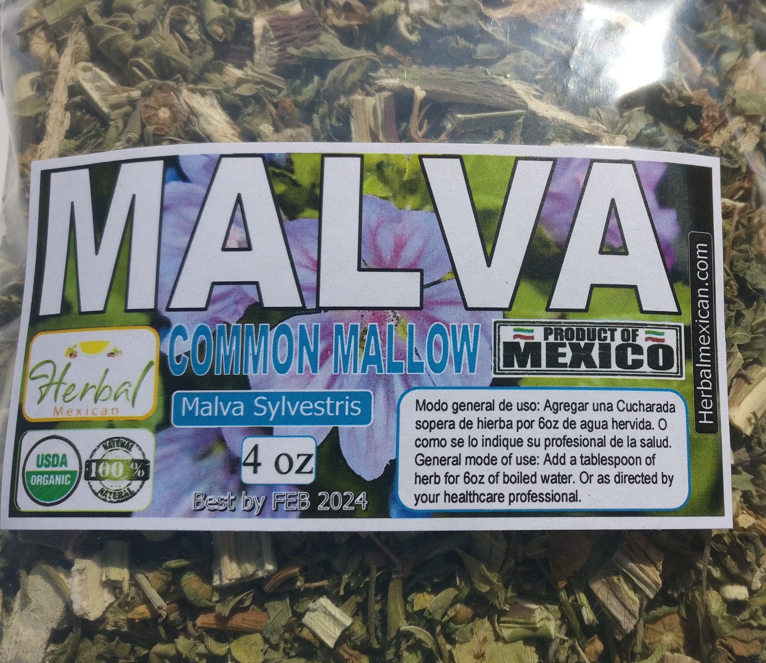 Malva, Hierba Malva, Mallow Herb,mallow Weed, Malva Comun,malva ...