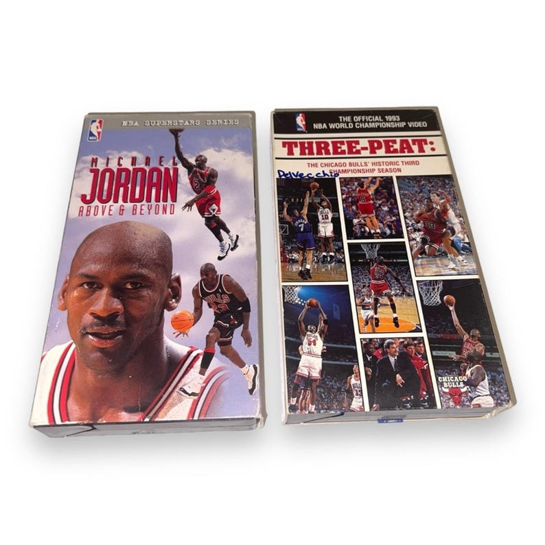 Michael Jordan VHS Bundle Michael Jordan: Above & Beyond and Three-peat ...