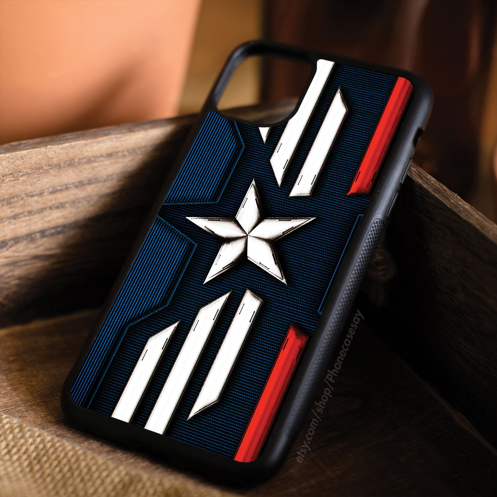 Star-spangled Devotee Design Inspired by Captain Phone Case iPhone 14 ...