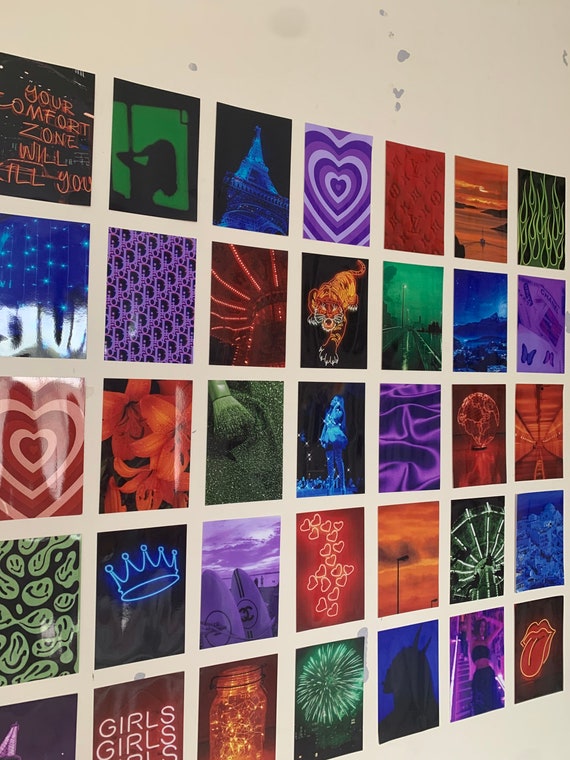 Neon Aesthetic Collage Kit 6x4 Inches Pack of 25-200 | Etsy