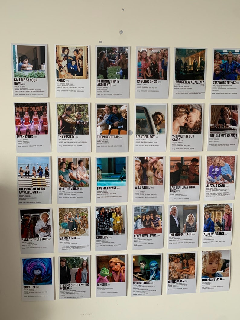 RANDOM Movie Posters Aesthetic Collage Kit 6x4 Inches Pack of | Etsy