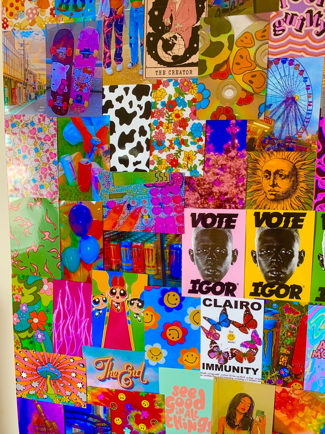 Kidcore Aesthetic Collage Kit 6x4 and 4x4 Inches Prints Pack - Etsy Canada