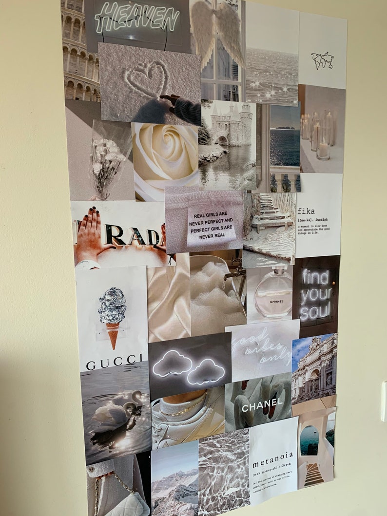 White Neutral Aesthetic Collage Kit 6x4 Inches Pack of 25-150 - Etsy