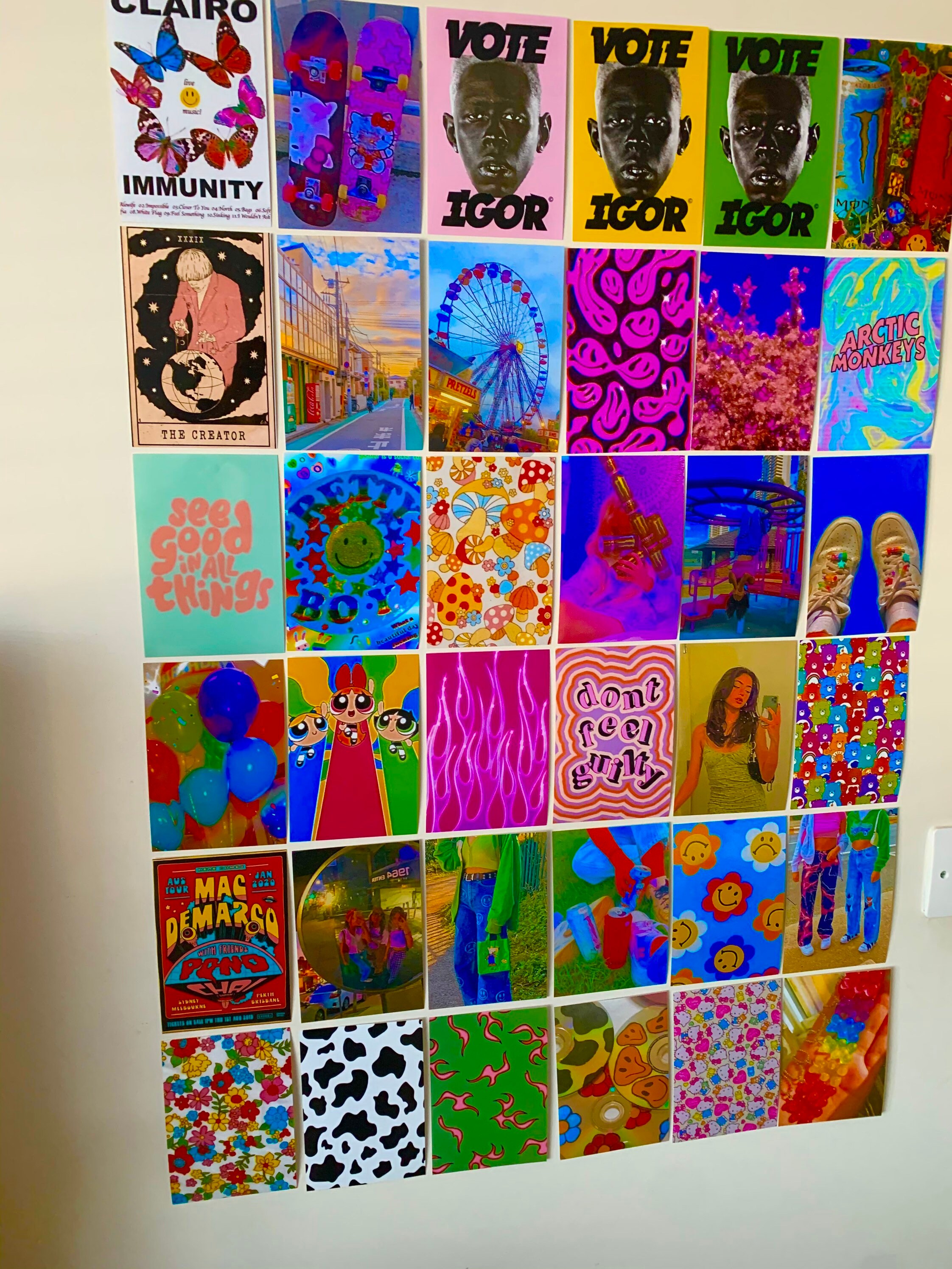 Kidcore Aesthetic Collage Kit 6x4 and 4x4 Inches Prints Pack | Etsy