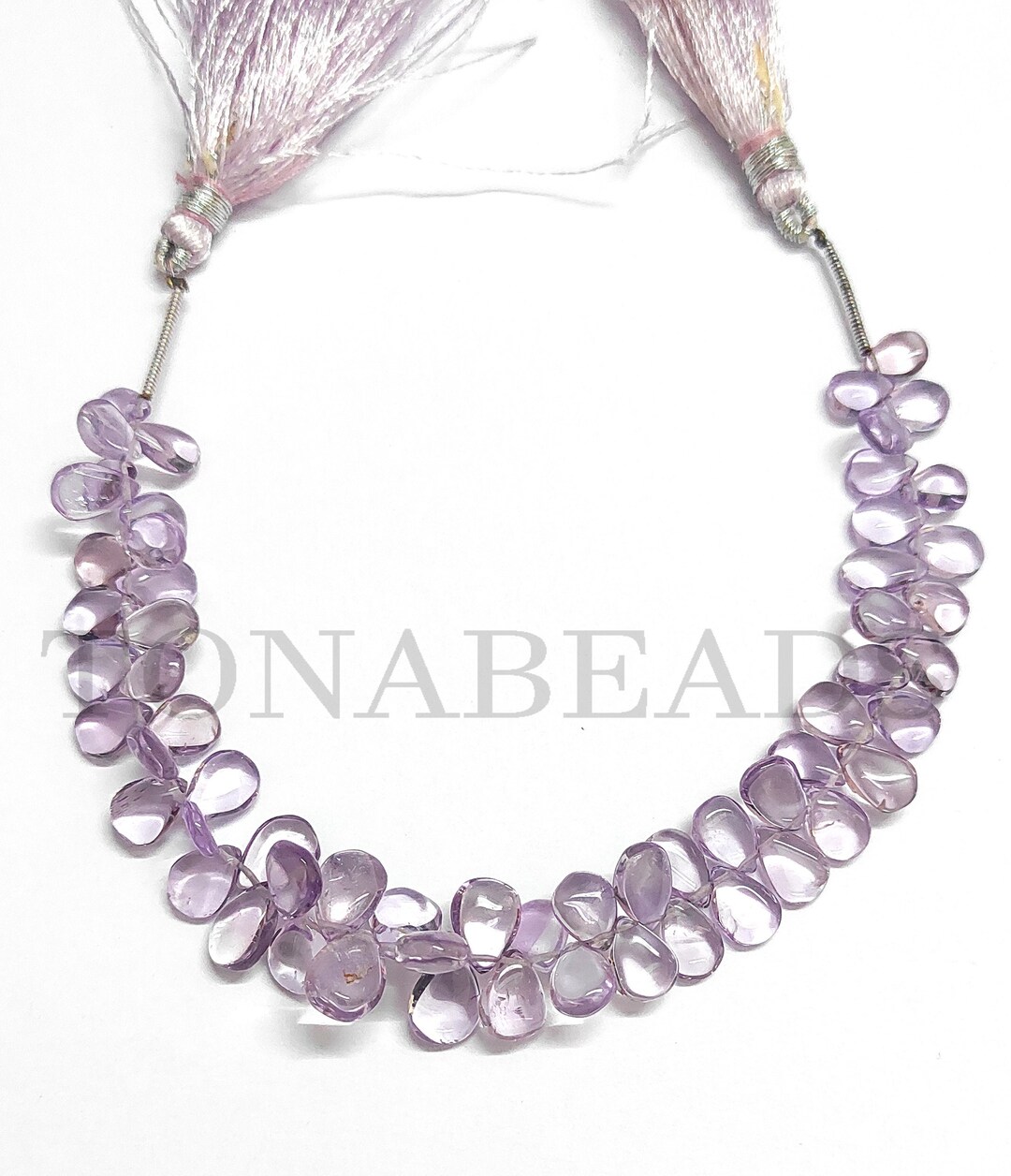 Natural Pink Amethyst Smooth Pear Shape Beads-amethyst Smooth Beads ...