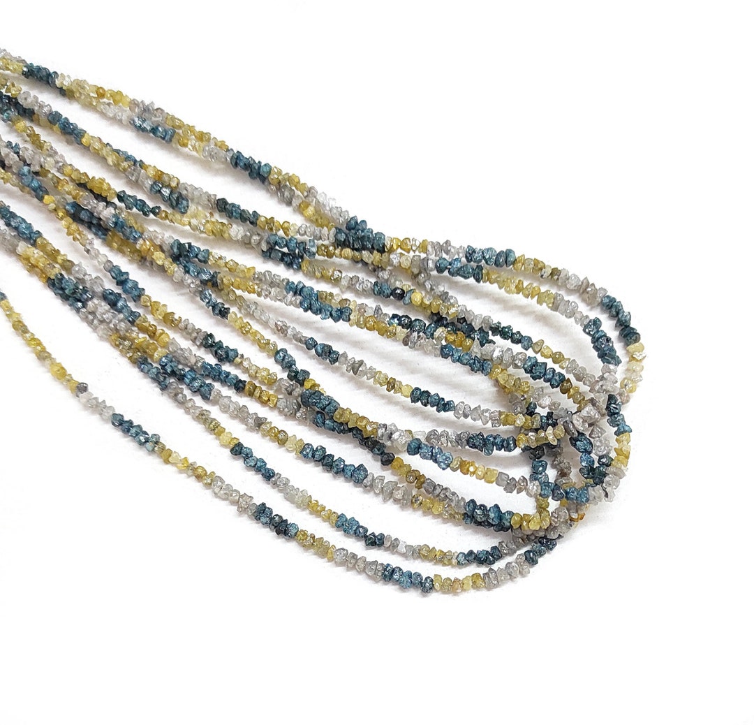 Enlarged Picture Natural Multi Color Rough Diamond Uncut Beads-diamond ...
