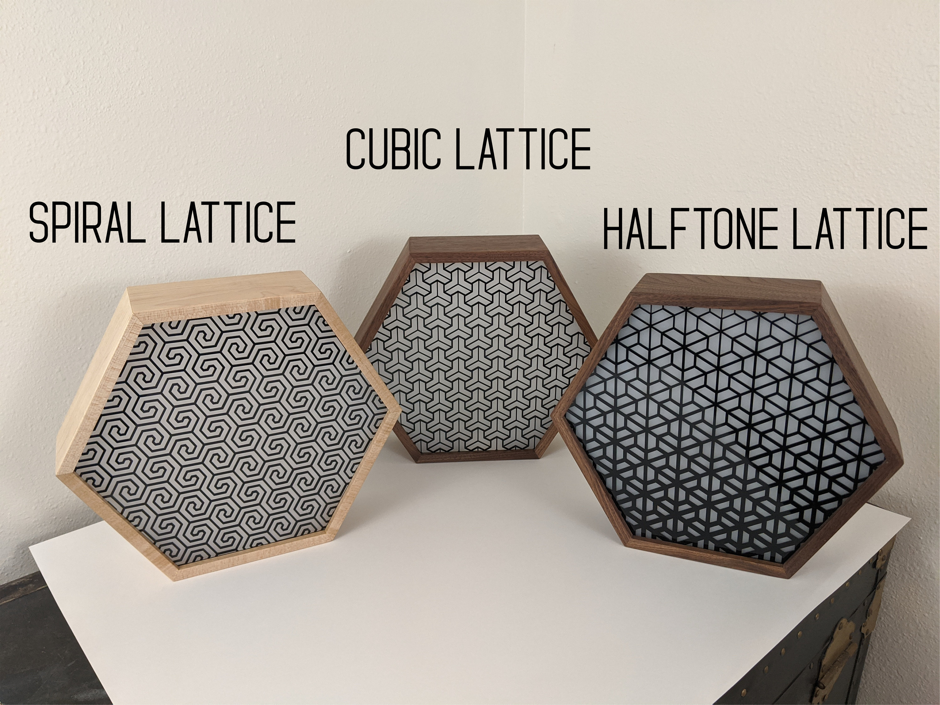 Geometric Latticework Light Box LED Controllable - Etsy UK