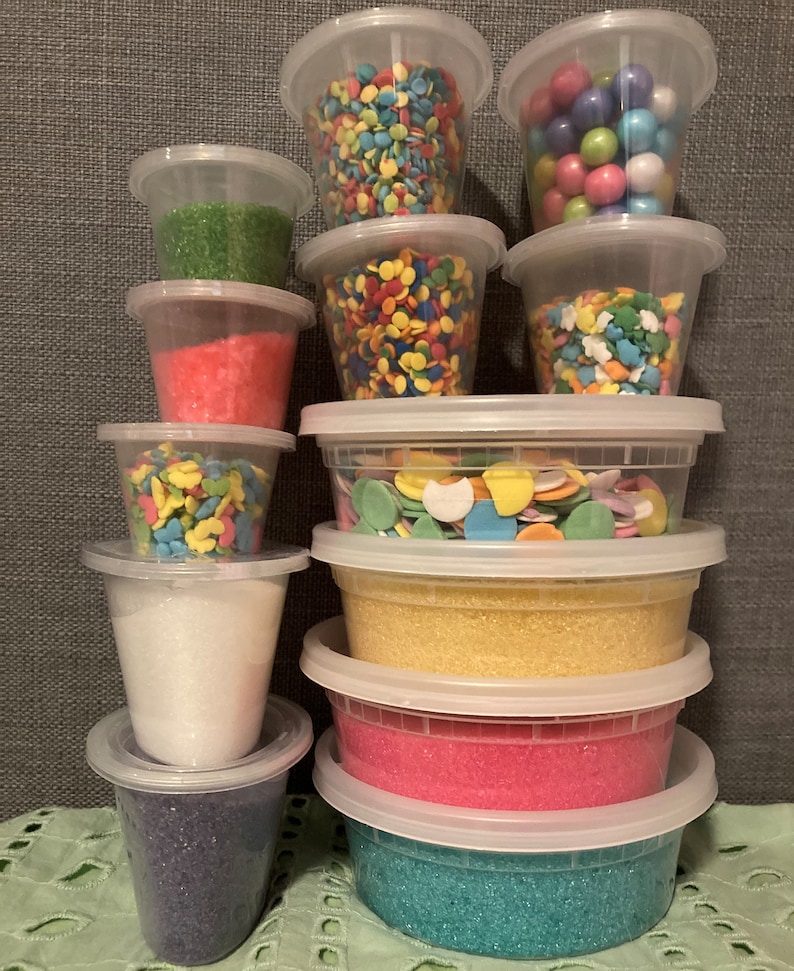 Pastel Multicolor Rainbow Sprinkle Sanding Sugar Decorating Pack DIY ...