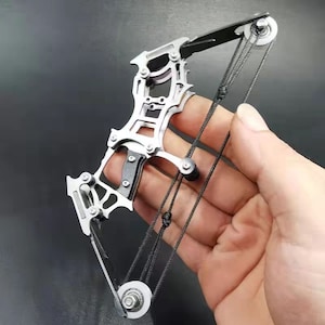 Mini Real Compound Bow Pulley Bow Recurve Bow Stainless Steel Weapon ...