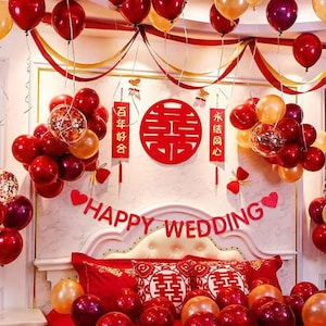 Complete Chinese Wedding Décor Set for Your Dream Wedding Home - Etsy