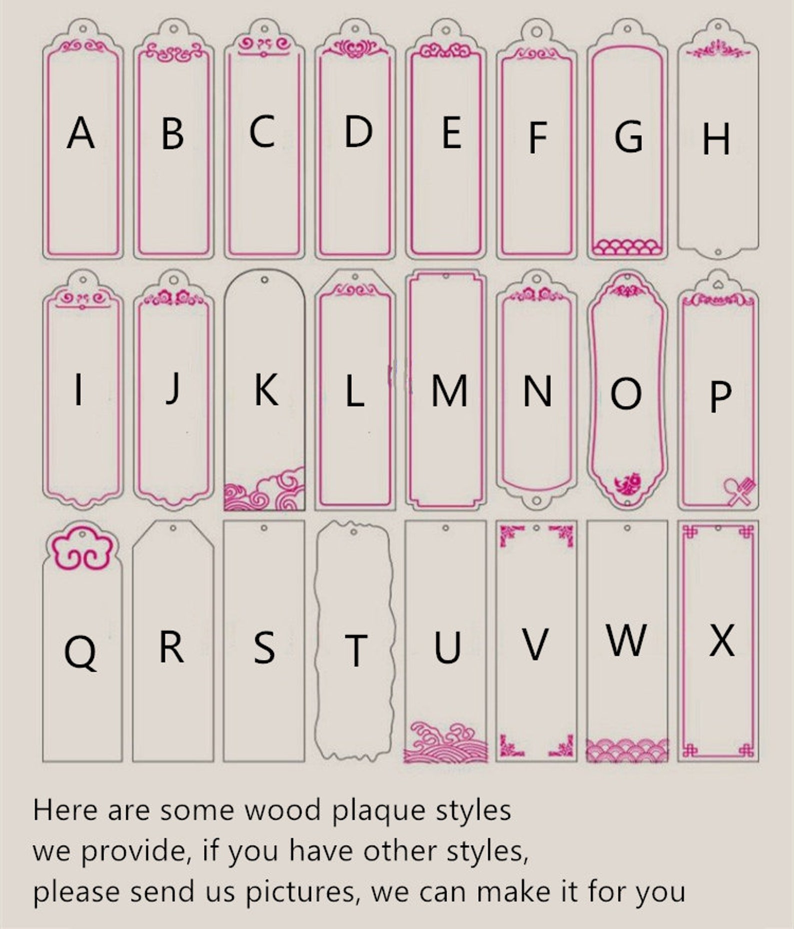 Custom Japanese Wood Signs, Erasable Blank Wood, Japanese Cuisine Menu ...