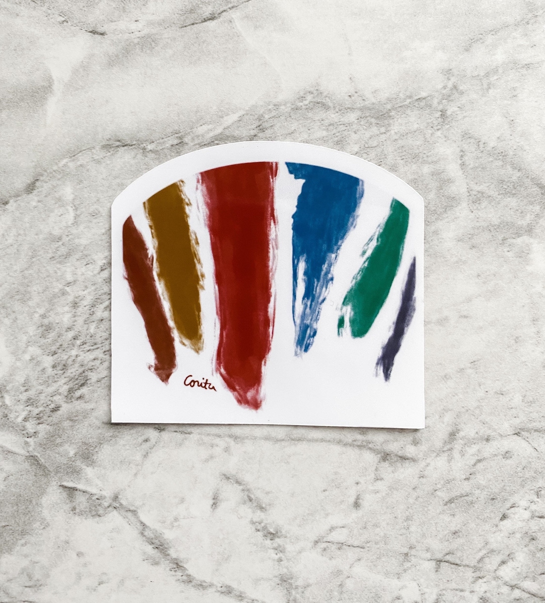 Boston Rainbow Swash Sticker | Laptop Sticker | Journal Sticker - Etsy