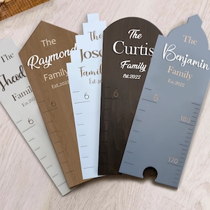 Family Height Chart Personalized Growth Chart Baby Growth Chart Wooden ...