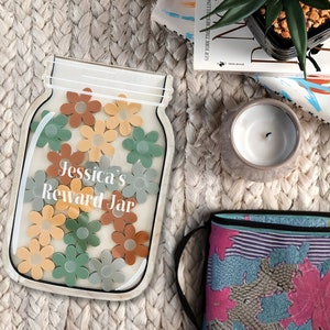 Personalized Stars Reward Jar for Kids, Token Jar System, Customizable ...