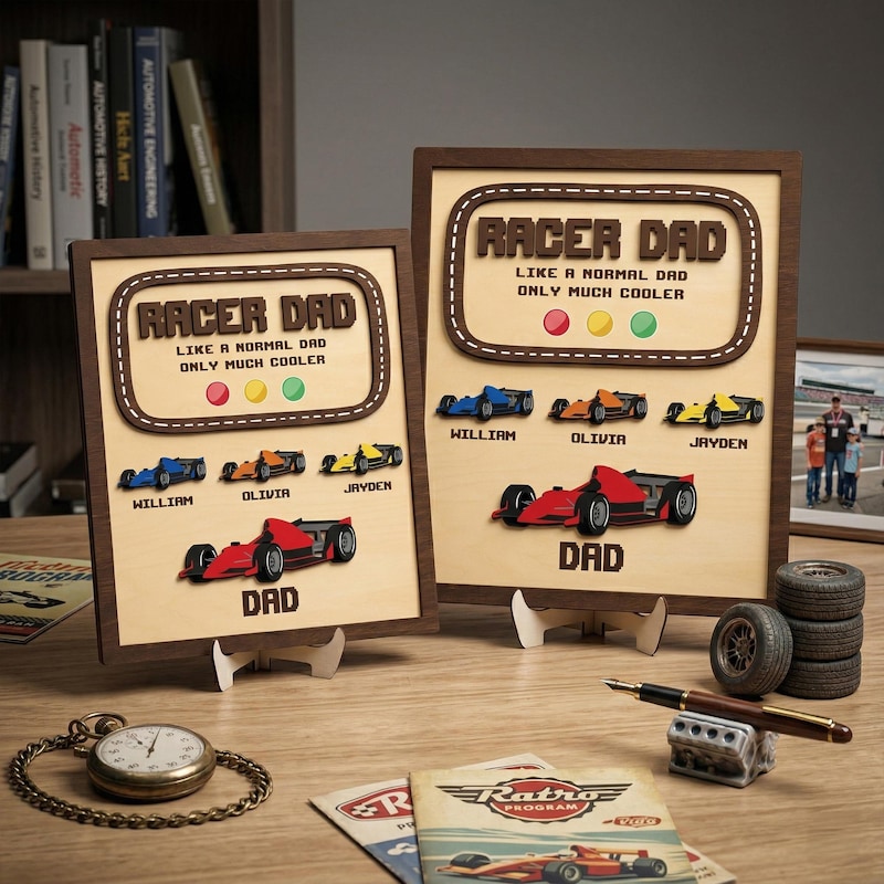 Custom Racing Dad Plaque - Etsy