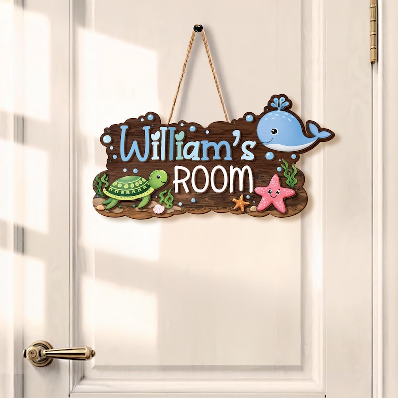 Personalized Kids Room Door Sign With Custom Name - Etsy
