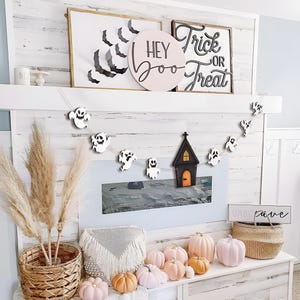 Halloween Garland Decor, Cute Ghost Haunted Garland, Halloween ...