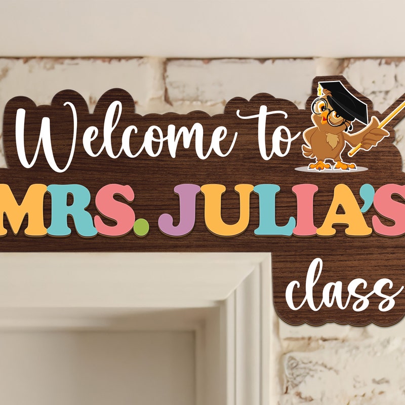 Teacher Name Sign - Etsy