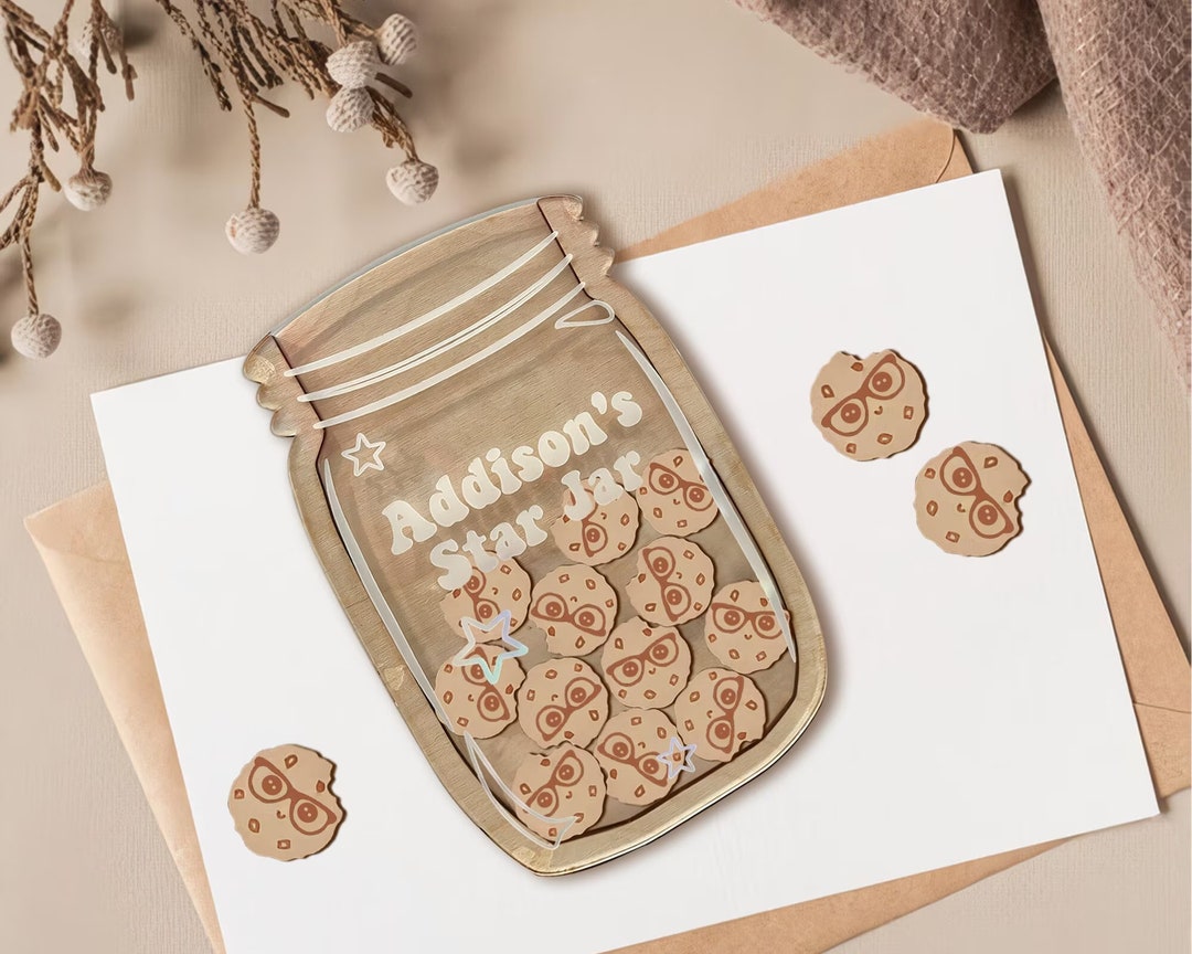 Custom Reward Jar With Tokens Classroom Teacher Star Jar Chore Chart ...