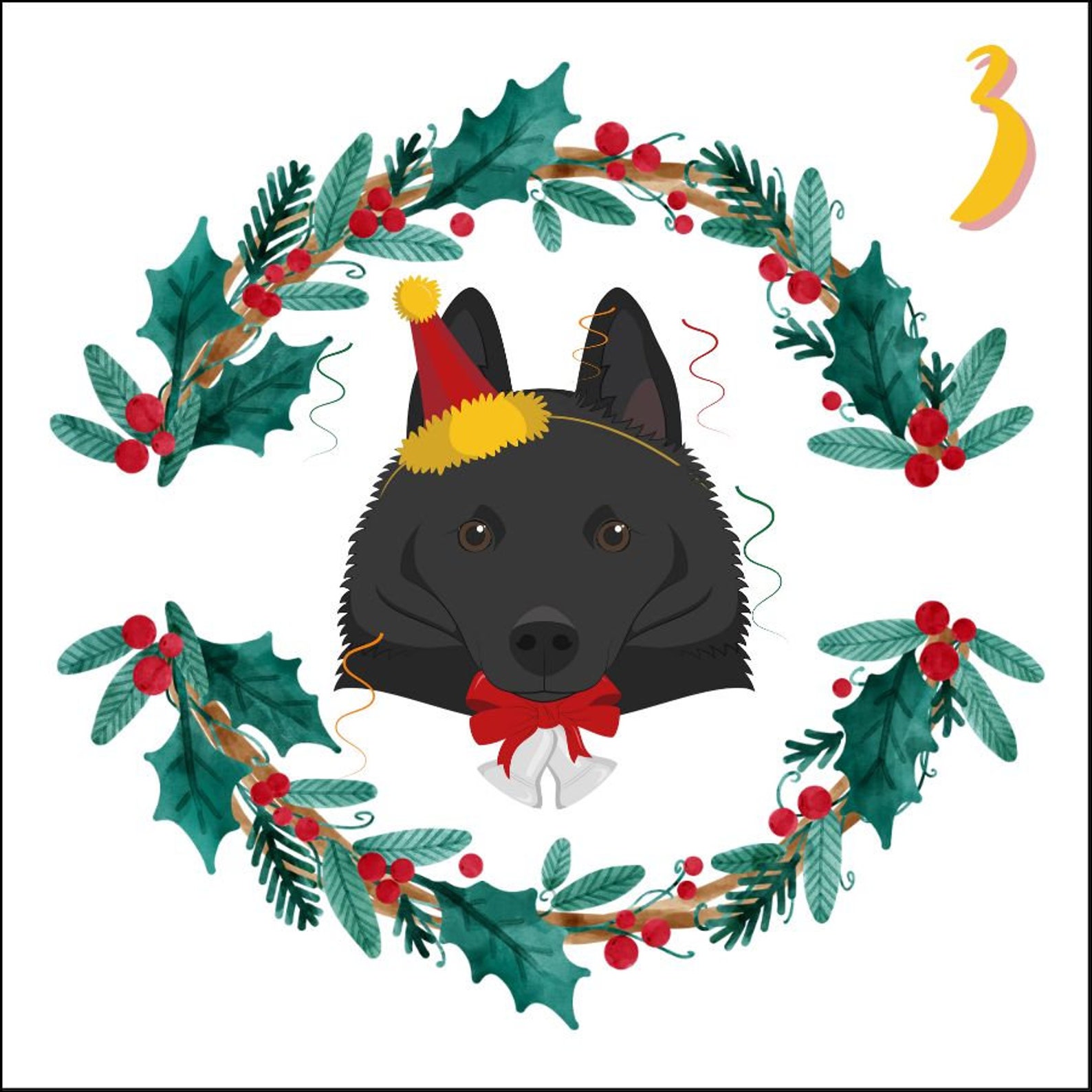 Holiday Dog Advent Calendar | Digital Advent Calendar | Christmas ...