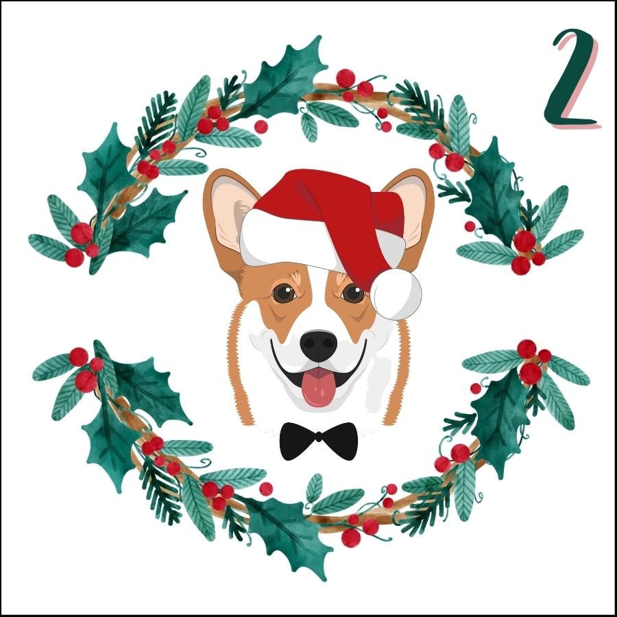 Holiday Dog Advent Calendar | Digital Advent Calendar | Christmas ...