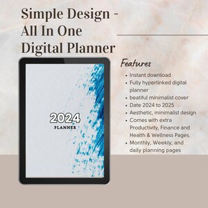 Simple Design All in One Digital Planner 2024 2025 PORTRAIT, iPad ...