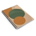 Modern Retro Spiral Notebook Circles 2 - Etsy
