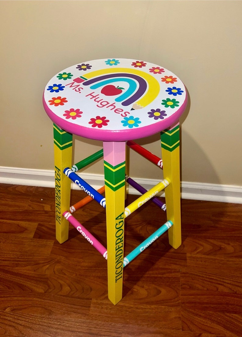 Classroom Teacher Personalized Stool Chair: Price Depends on State ...