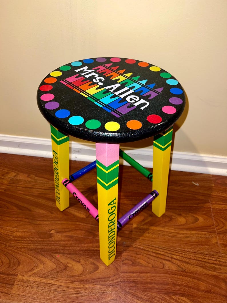 Classroom Teacher Personalized Stool Chair: Price Depends on State ...