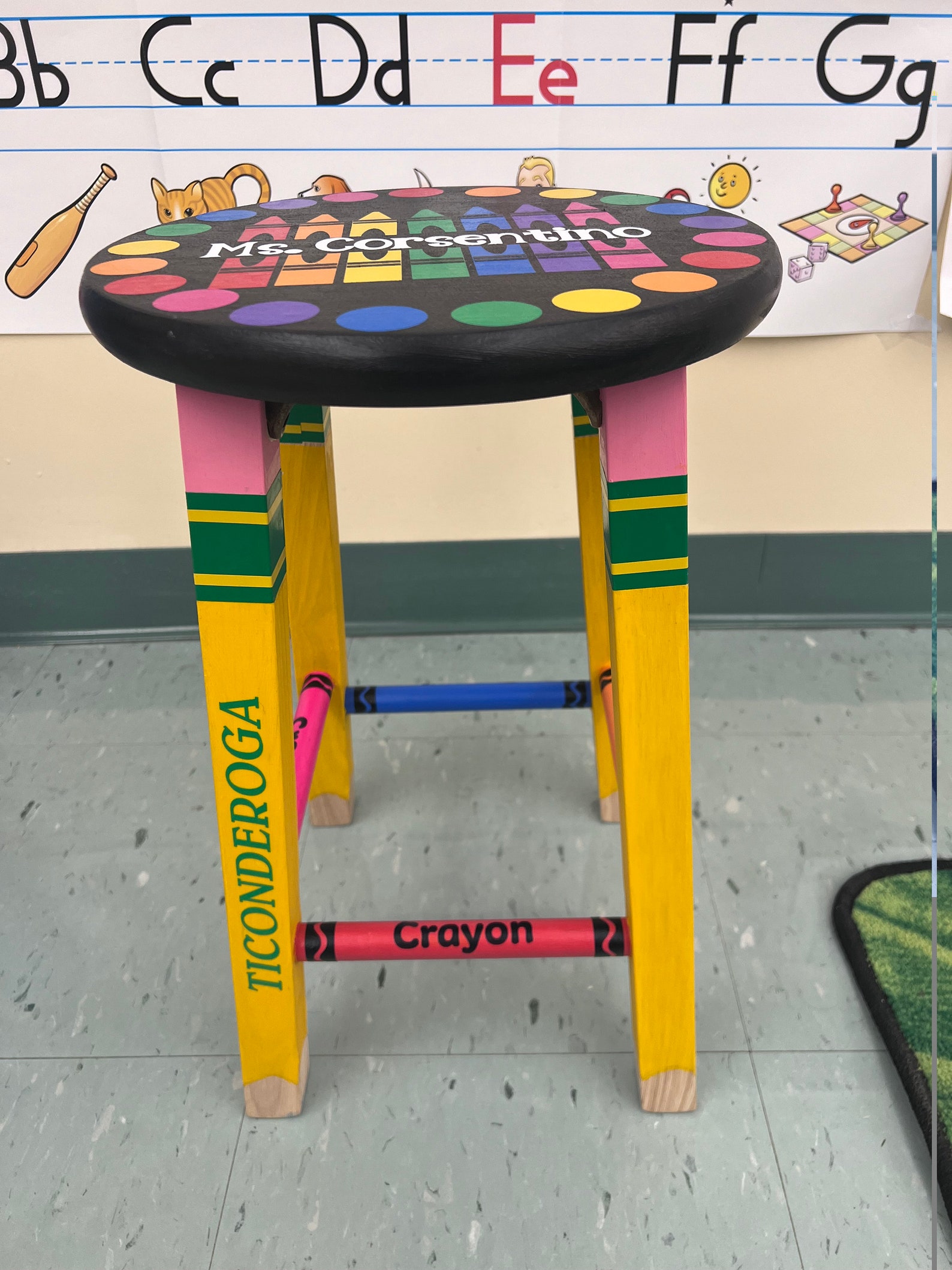 Classroom Teacher Personalized Stool Chair - Etsy