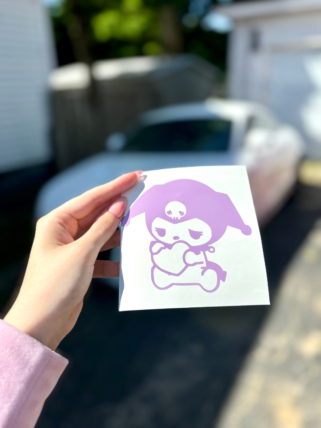 Kuromi Sad Heart Cute Anime Girly Alt Y2k Vinyl Decal Sticker for Car ...