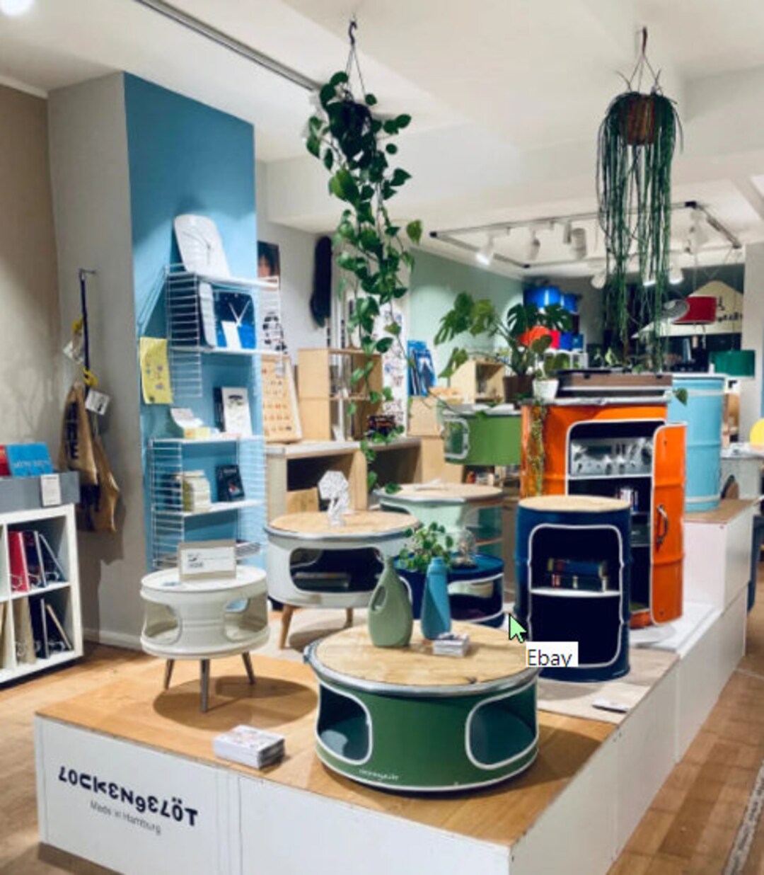 Baril baril armoire loft étagère industrielle table en bois table basse ...