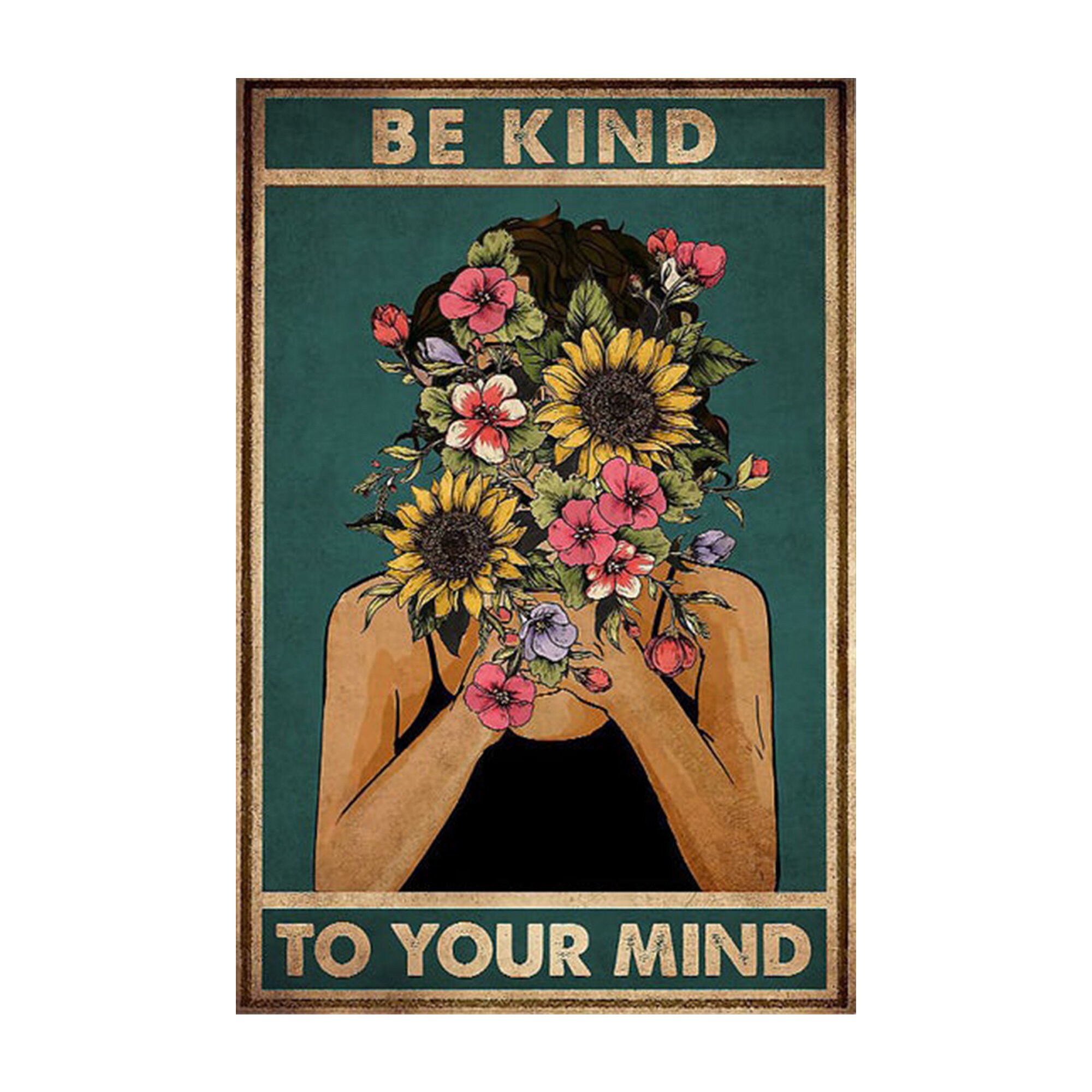 Be Kind To Your Mind Poster Pot Head Poster Inspirational | Etsy
