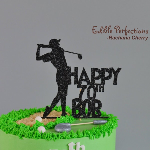 Golf Cake Topper - Etsy