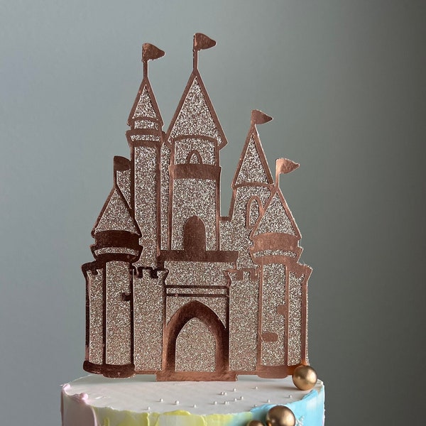 Castle Cake Topper - Etsy