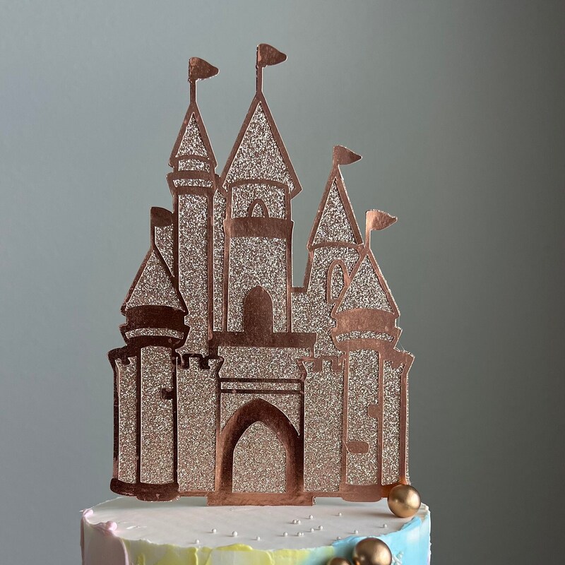 Castle Cake Topper - Etsy